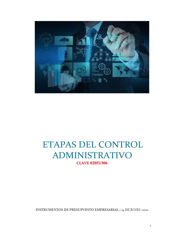 Etapas del Control Administrativo | PDF | Evaluación | Planificación