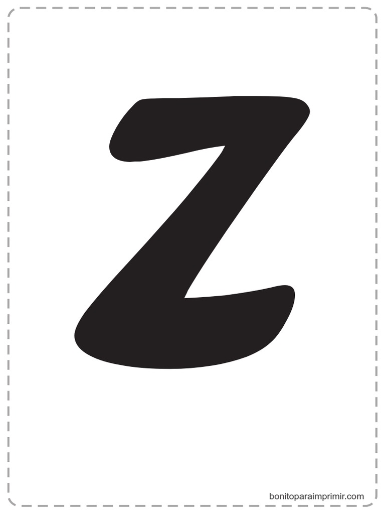 Moldes de Letra Z PDF | PDF