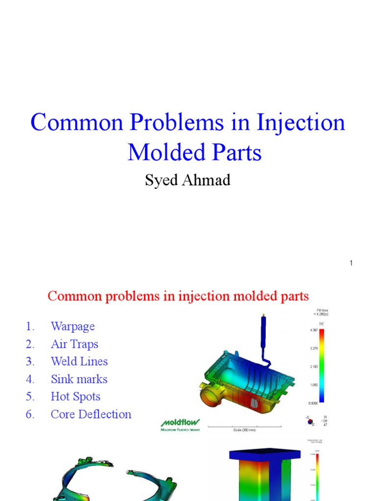 Common Problems in Injection Molded Parts: Syed Ahmad | PDF | Stress ...