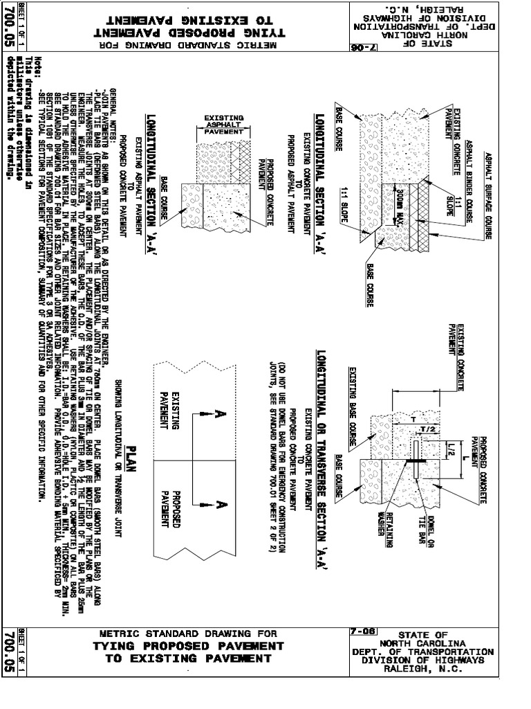 Tying Proposed Pavement To Existing Pavement | Download Free PDF | Road ...