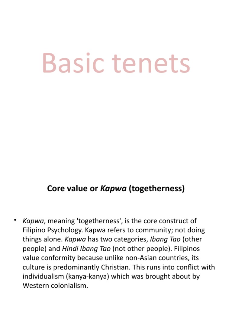 Understanding Kapwa in Filipino Psychology | PDF | Mental Disorder ...