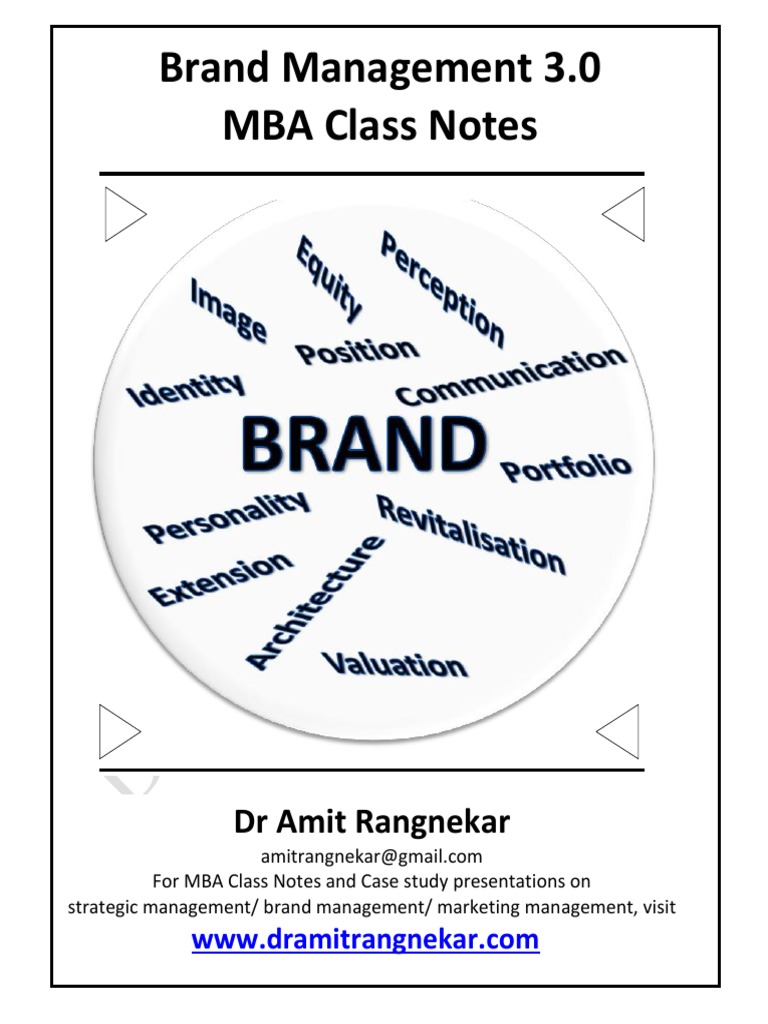MBA Brand Management Notes | PDF | Brand | Consumer Behaviour