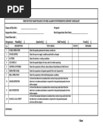 Weekly Fire Pump Inspection Checklist | PDF | Pump | Diesel Engine
