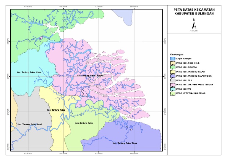 Peta Batas Kec Kab Bulungan PDF | PDF