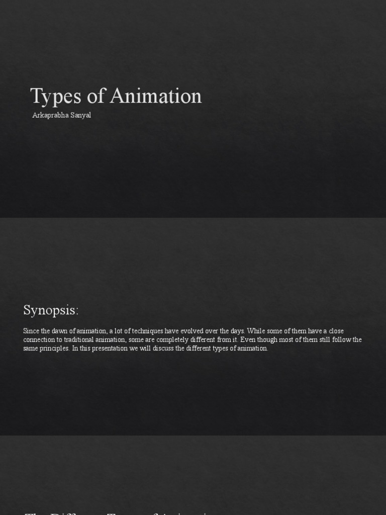 Types of Animation Arkaprabhasanyal | PDF | Computer Generated Imagery ...