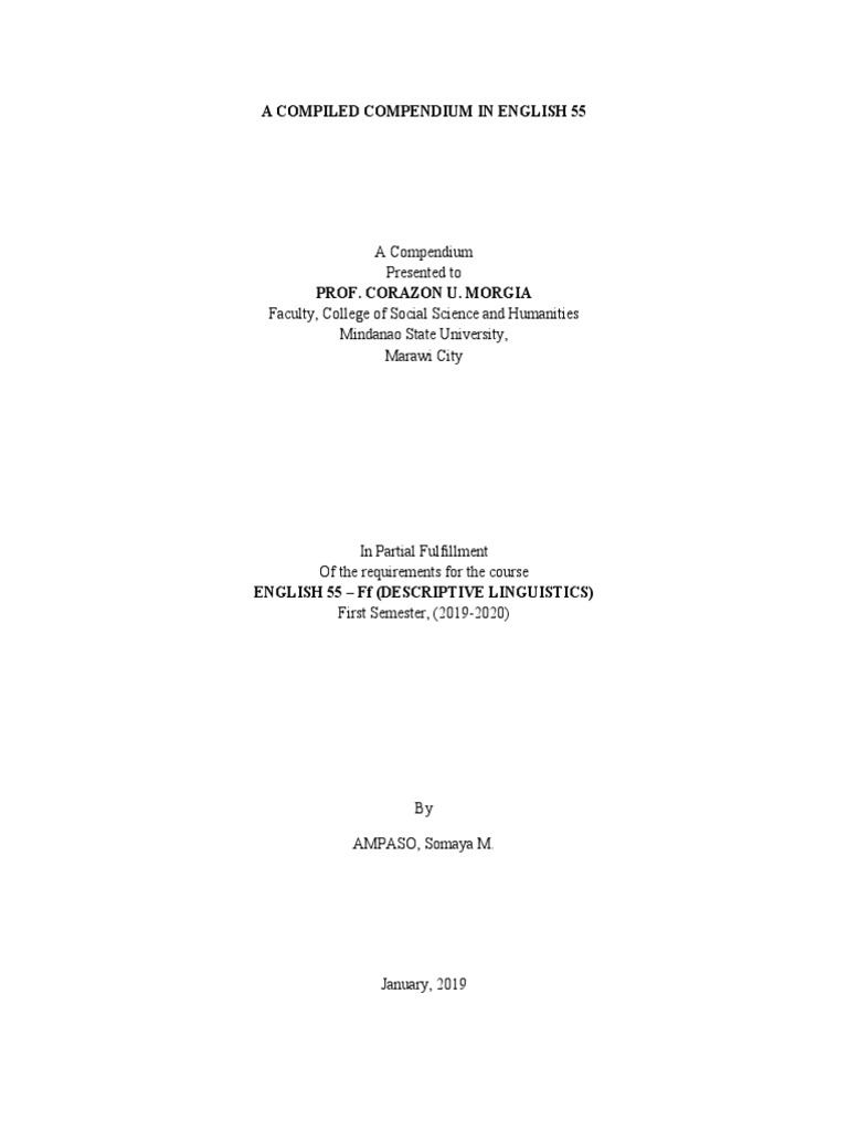 A Compendium Sample | PDF | Phoneme | Phonetics