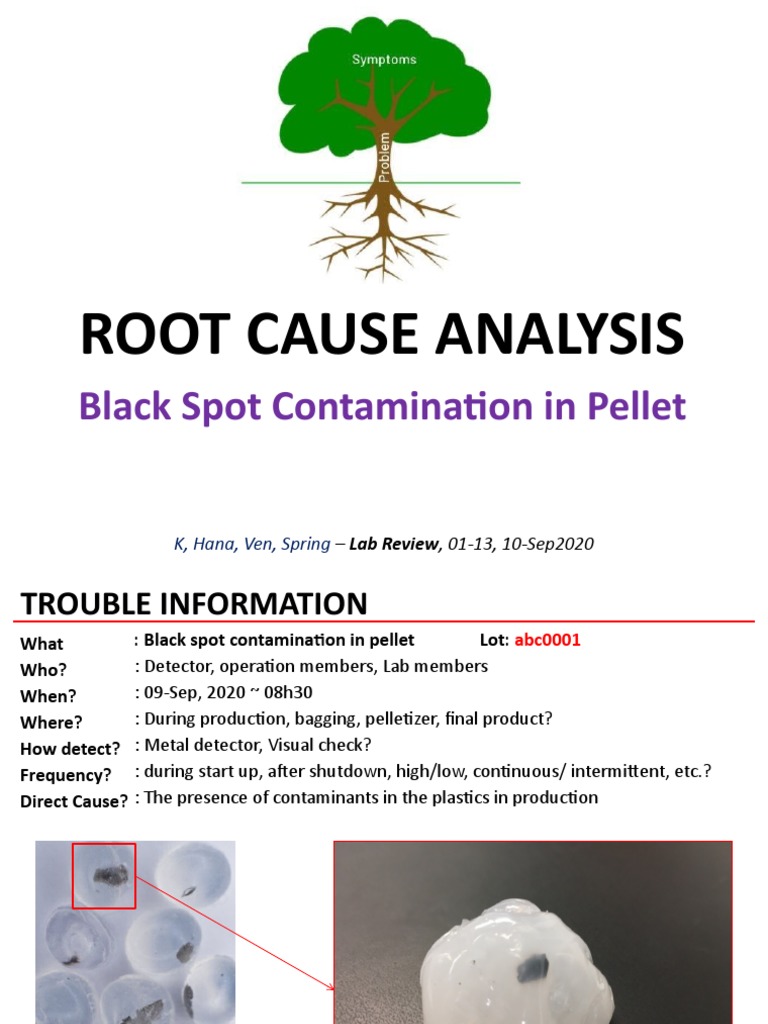 Black Spot Contamination Analysis | PDF | Business Process | Chemistry