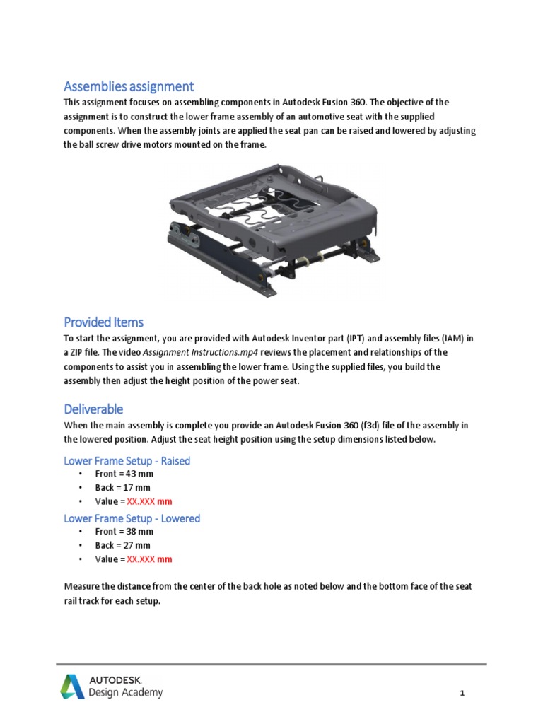 Assemblies Assignment PDF | PDF