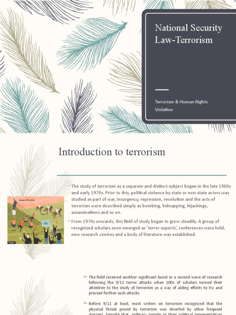 Presentation On Terrorism - Assignment 1 | PDF | Guantanamo Bay ...