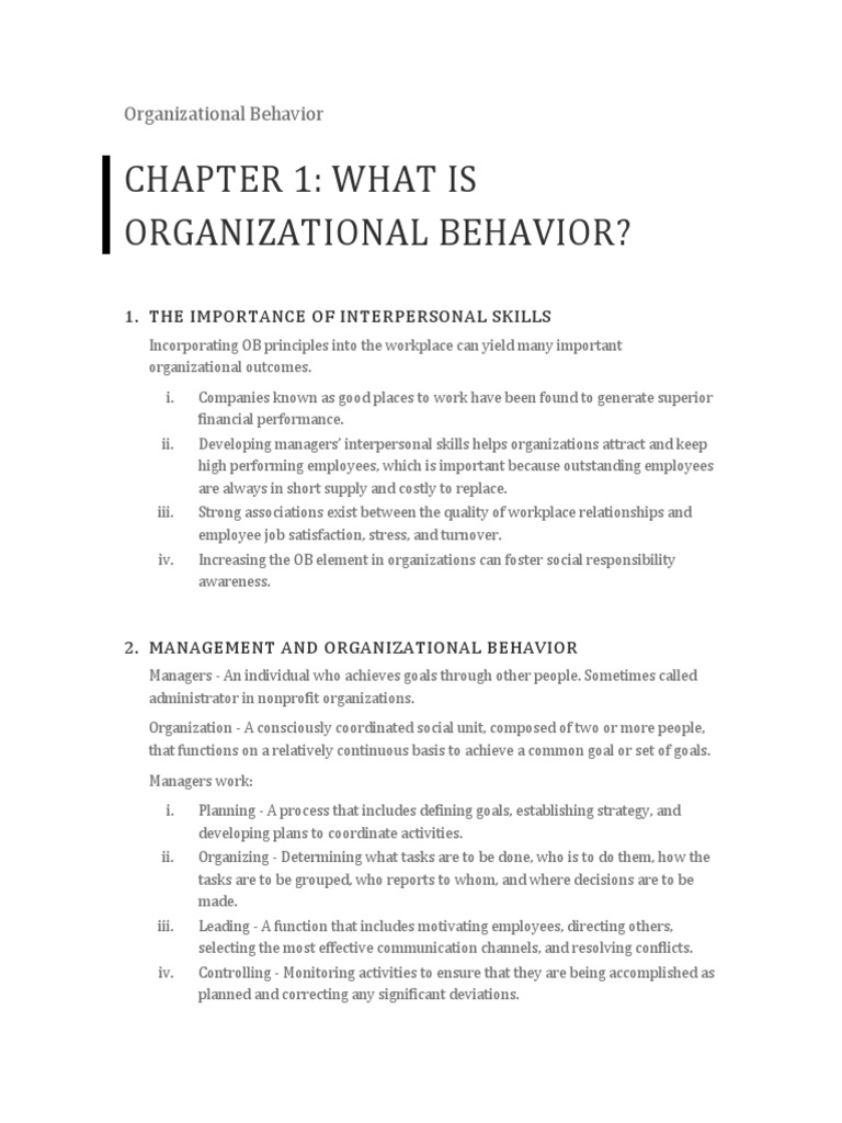 Understanding Organizational Behavior | PDF | Big Data | Organizational ...