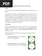 Microbiology Gram Stain Lab Report | PDF | Staining | Histopathology