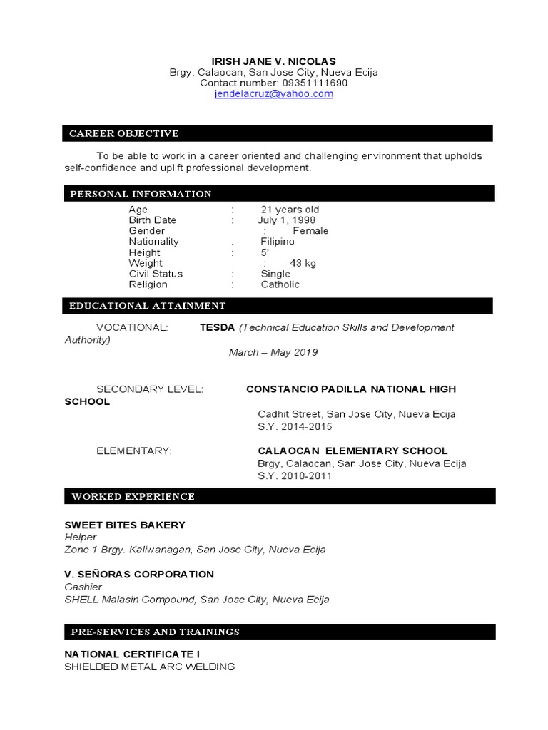 Jen Jen Resume | PDF | Learning