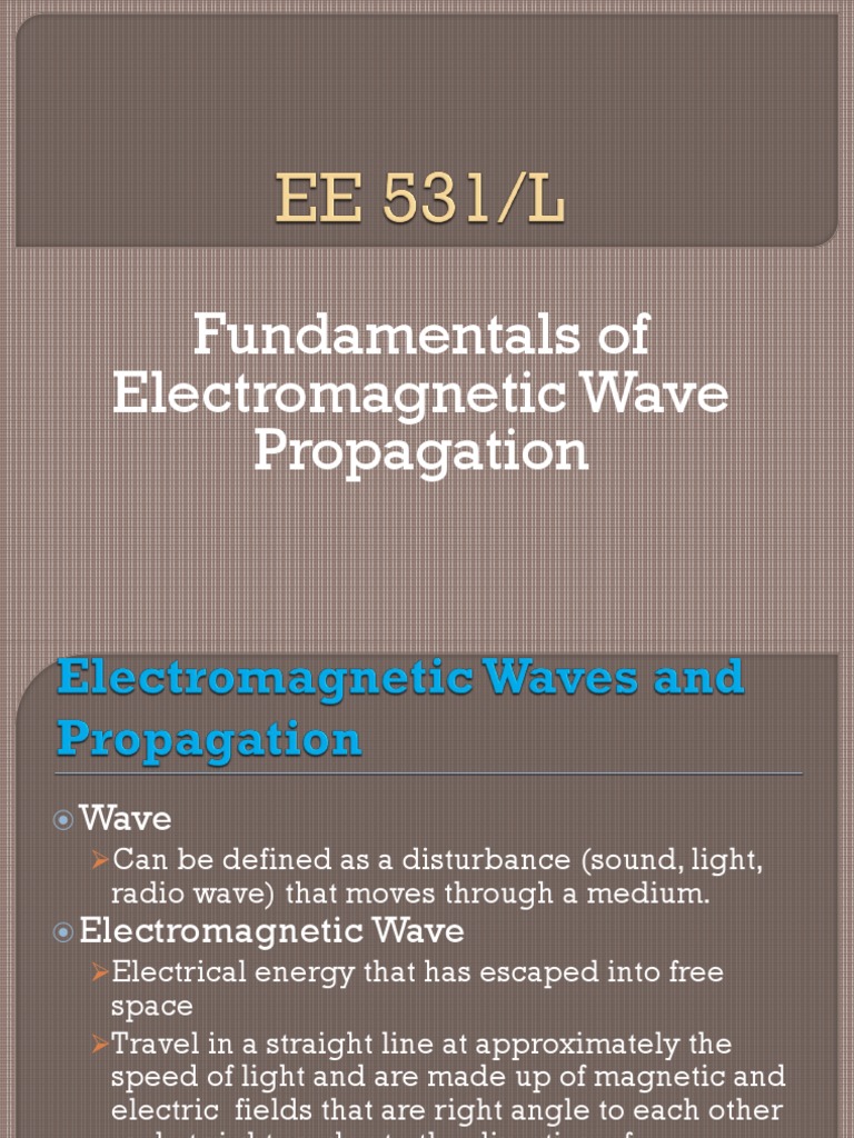 Electromagnetic Wave Fundamentals | PDF | Waves | Polarization (Waves)
