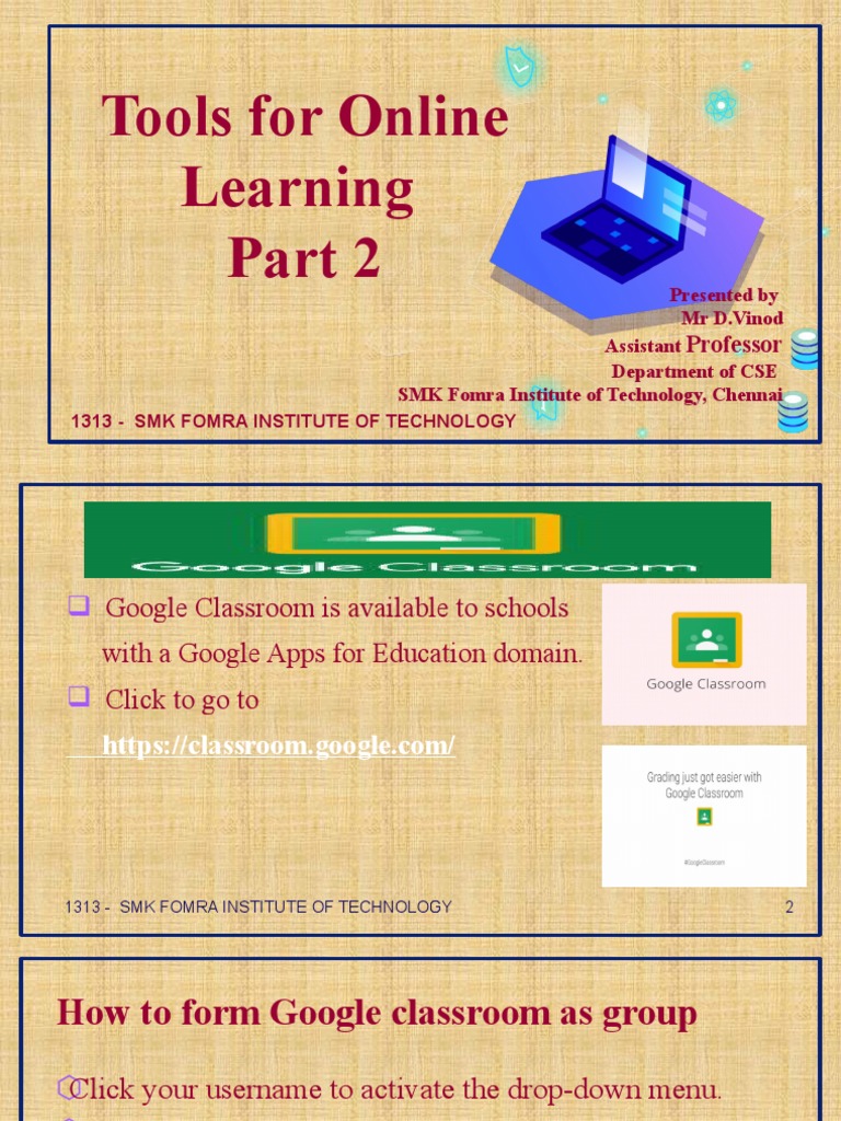Tools For Online Learningpart 2 | PDF | Computing | Communication