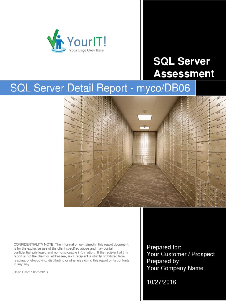 SQL Server Assessment Report: Detailed Configuration and Performance Review of SQL Server ...