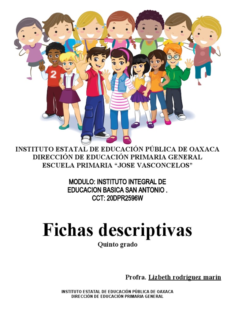 Fichas Descriptivas | PDF | Educación primaria | Puntuación