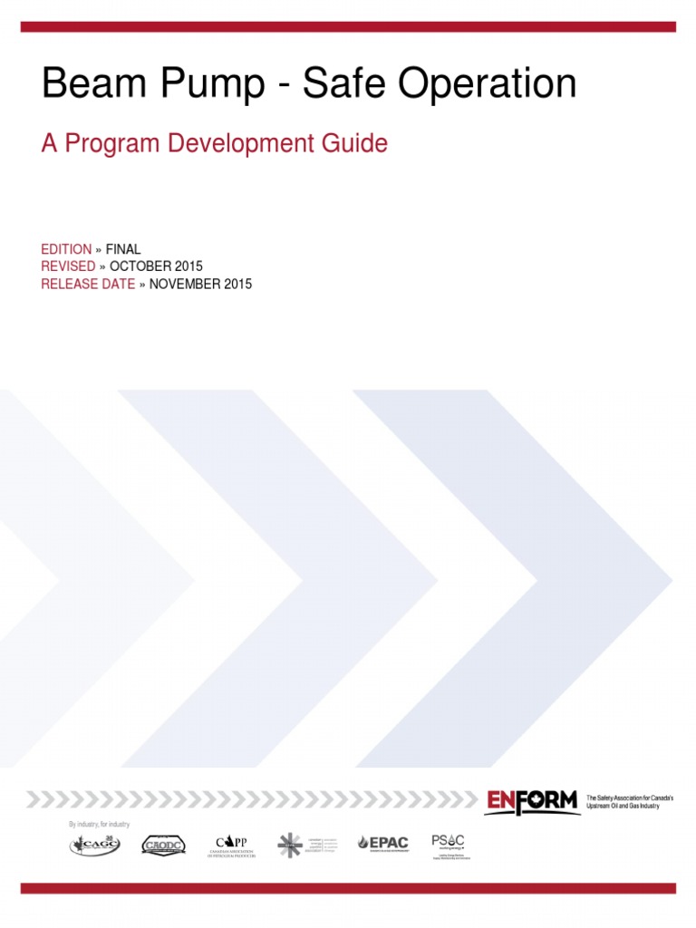 Beam Pump - Safe Operation Guideline PDF | PDF | Occupational Safety ...