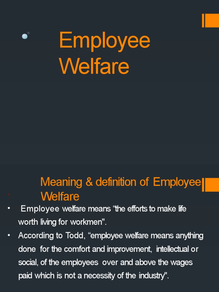 Understanding Employee Welfare Concepts | PDF | Welfare | Employment