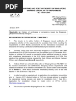 MARINA CoC and CoP Requirements Update | PDF | Shipping
