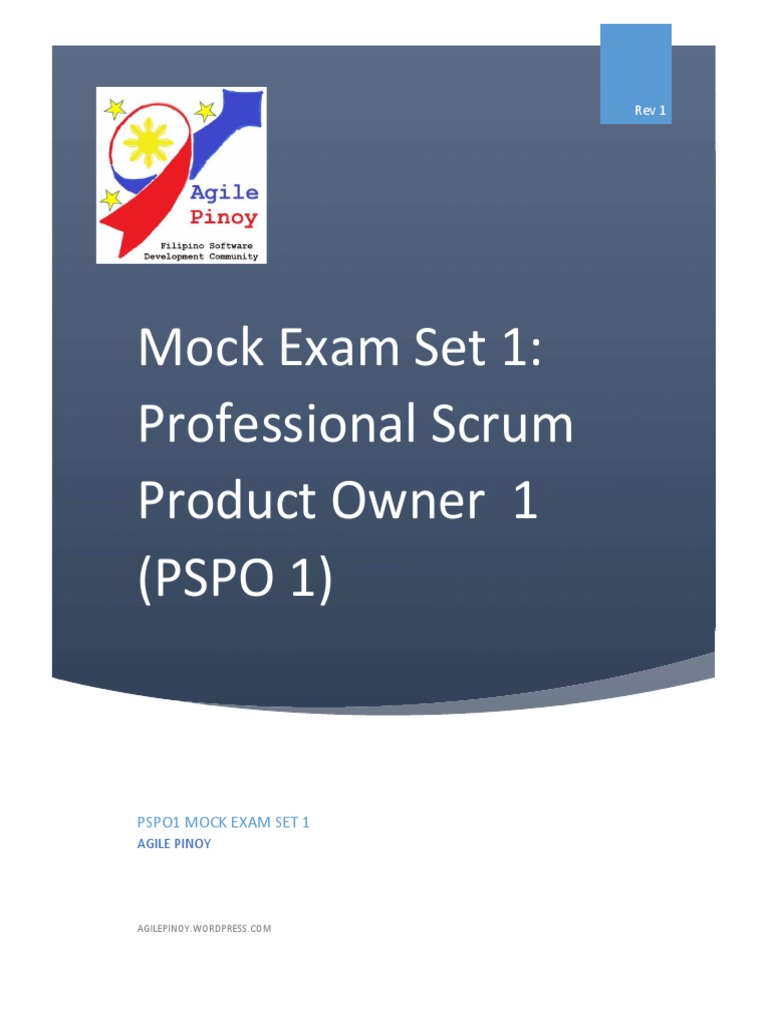 PSPO1 - MockExams (SET1) - NO PASS | PDF | Scrum (Software Development ...