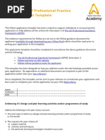 FHEA Application Guidance Notes | PDF | Educational Assessment | Curriculum