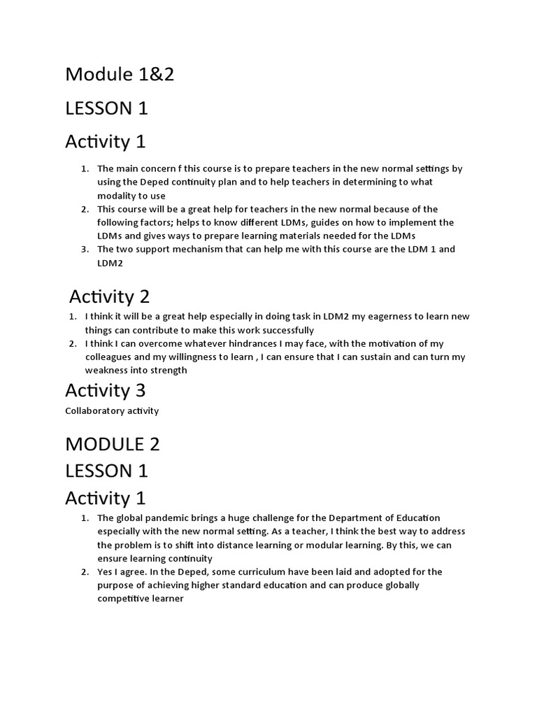 LCL - LAC Module 1-2 | PDF | Learning | Education Theory