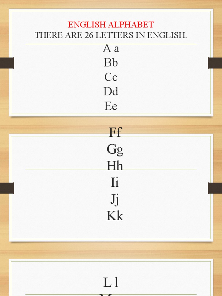 English Alphabet | PDF