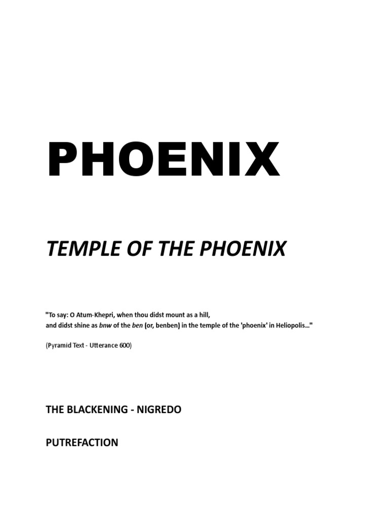Phoenix - Altar of The Sun | PDF | Dionysus | Rituals