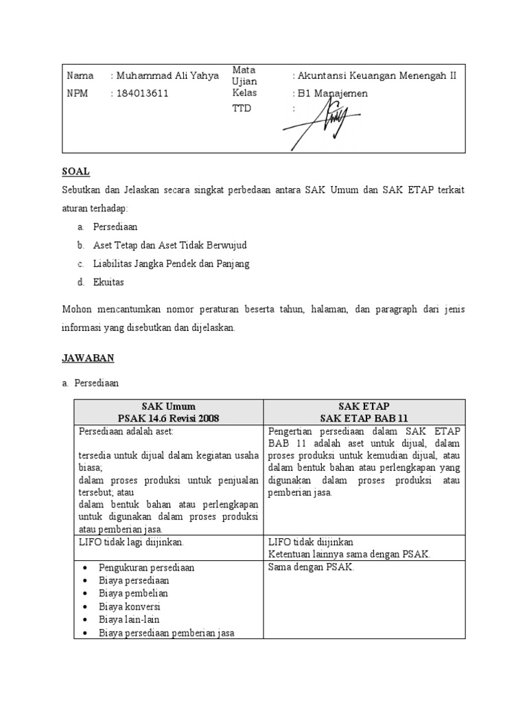 Muhammad Ali Yahya - UAS AKM II | PDF