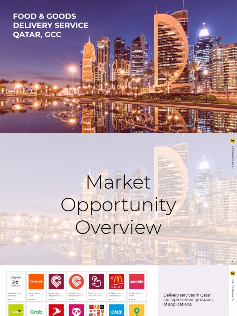 Food & Goods Delivery Service Qatar, GCC | PDF | Restaurants | Foods