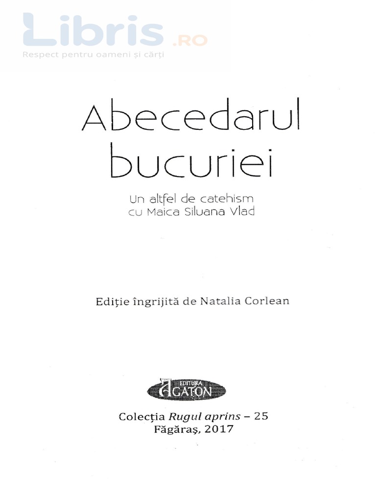 Abecedarul Bucuriei - Maica Siluana Vlad PDF | PDF