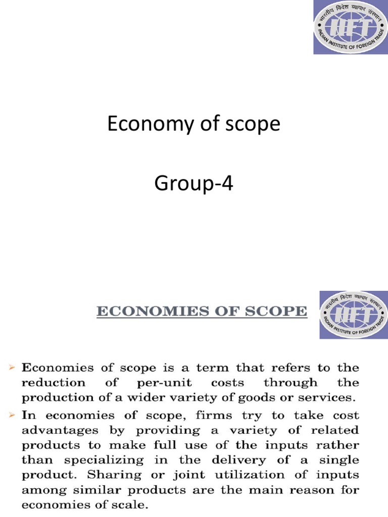 Economy of Scope | PDF
