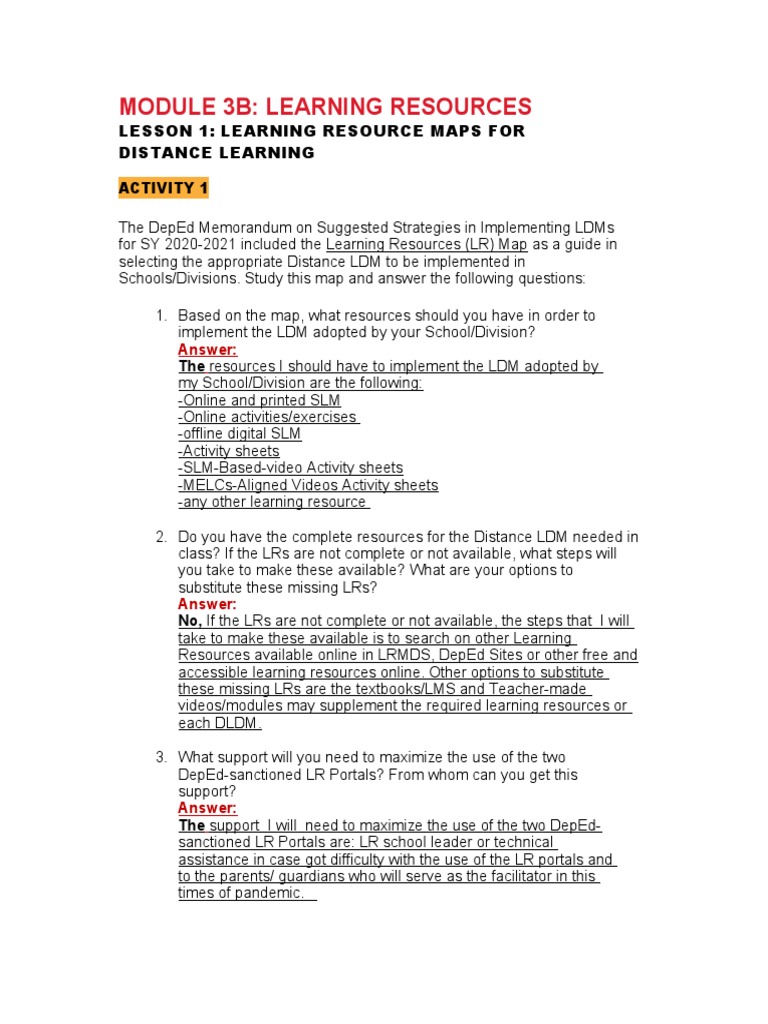 LDM2 Module 3B Ans | PDF | Plagiarism | Pedagogy