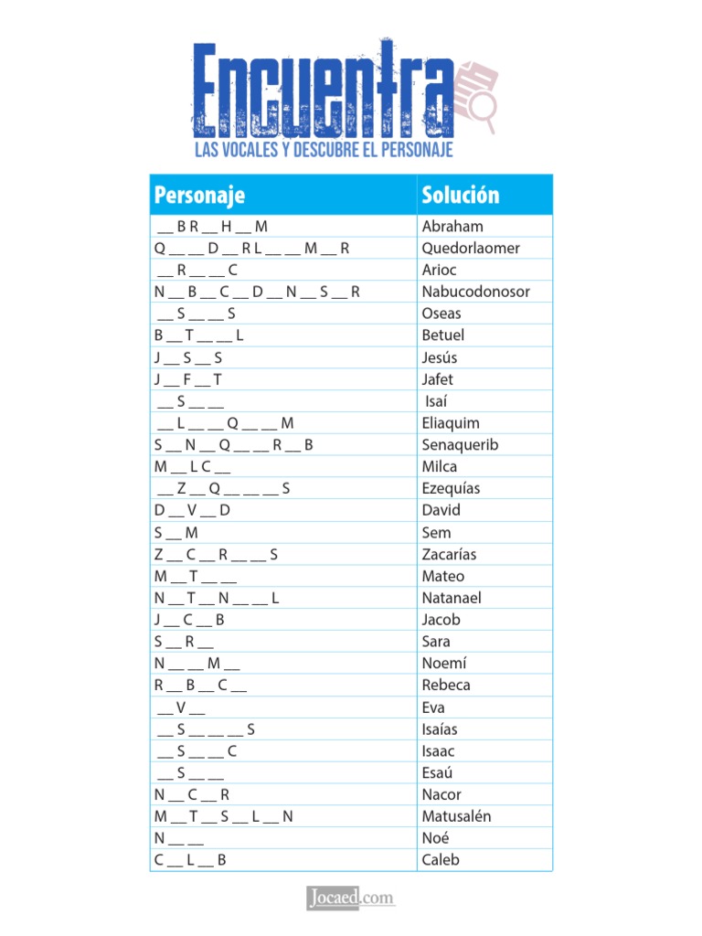 Encuentra Las Vocales y Descubre El Personaje PDF | PDF