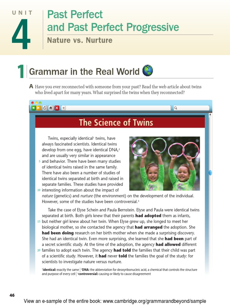 English Worksheet | PDF | Nature Versus Nurture | Twin
