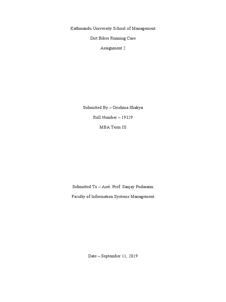 Running Case Assignment 2 | PDF | Gross Margin | Debt