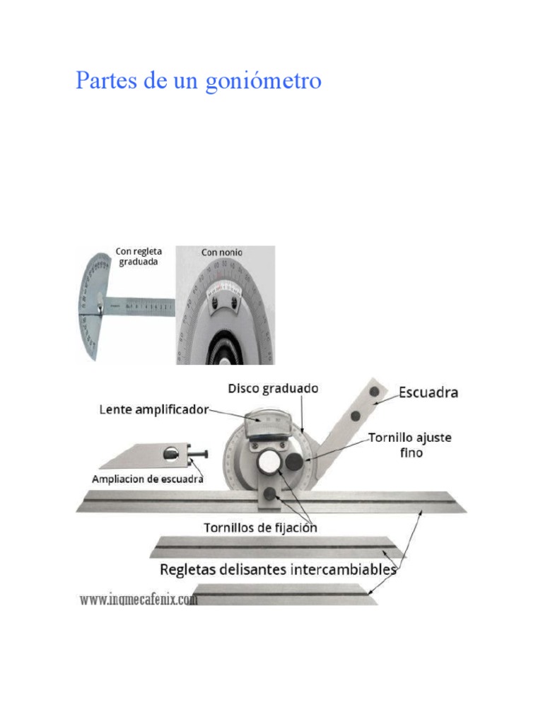 Partes de Un Goniómetro | PDF