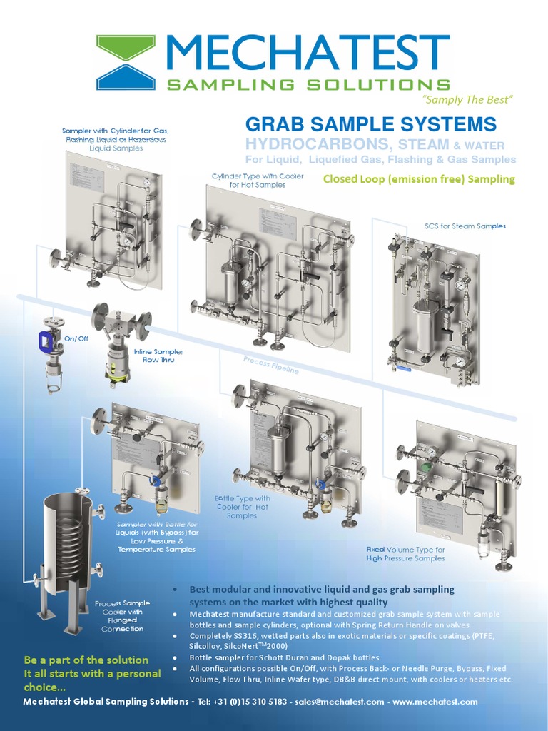 Innovative Liquid Grab Sampling Systems | PDF | Liquids | Gases