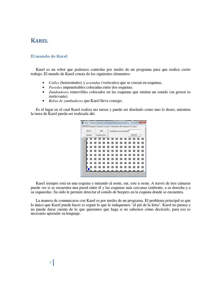 Karel El Robot | PDF | Programa de computadora | Programación