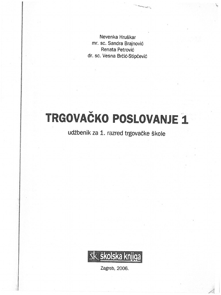 Trgovacko Poslovanje 1 PDF | PDF