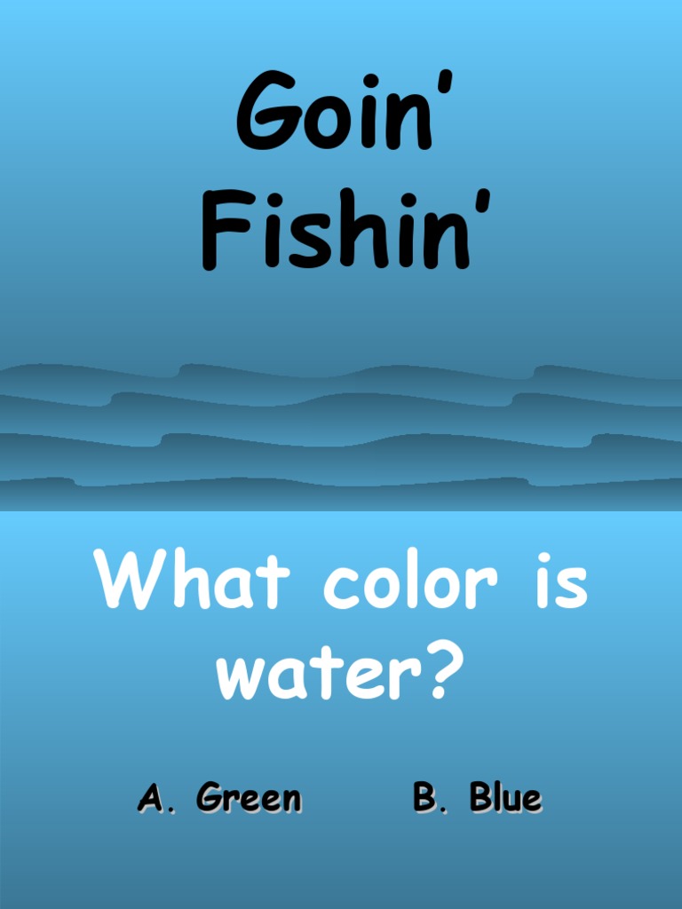 Fishing Quiz: Color and Nouns | PDF | Cooking, Food & Wine