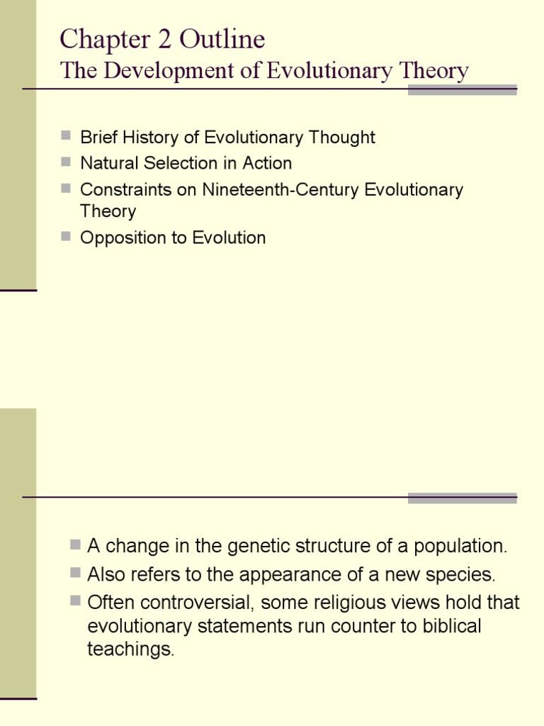 Chapter 2 Theory of Evolution | PDF | Natural Selection | Evolution