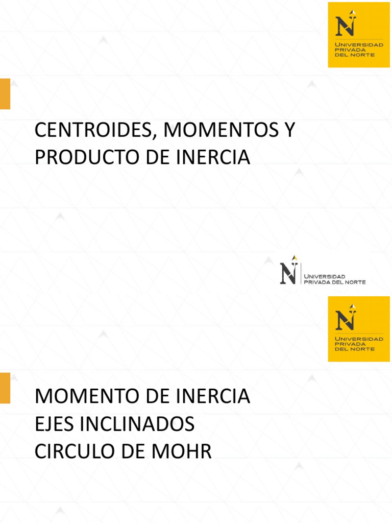Semana 10 Momento de Inercia Ejes Inclinados - Mohr | PDF | Multiplicación | Integral
