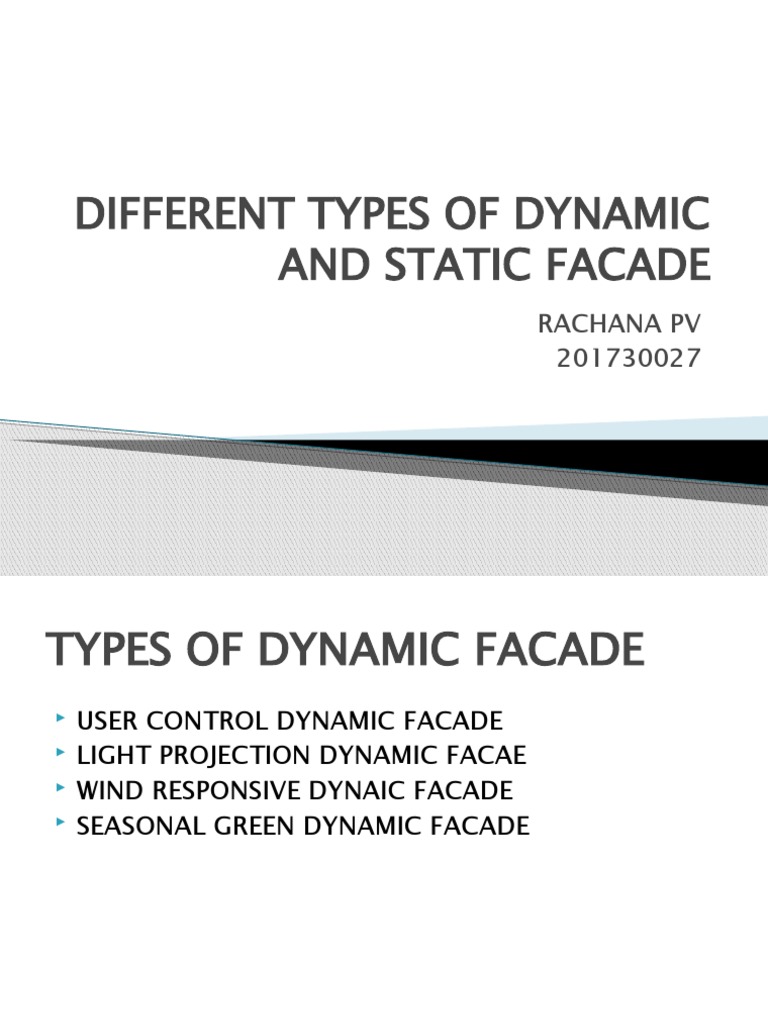 Different Types of Dynamic and Static Facade | PDF