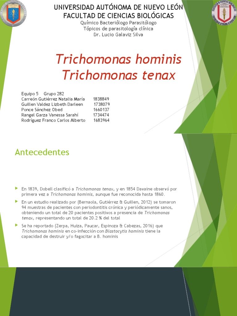 T. Hominis y T. Tenax | PDF | Especialidades Medicas | Ciencias de la Salud
