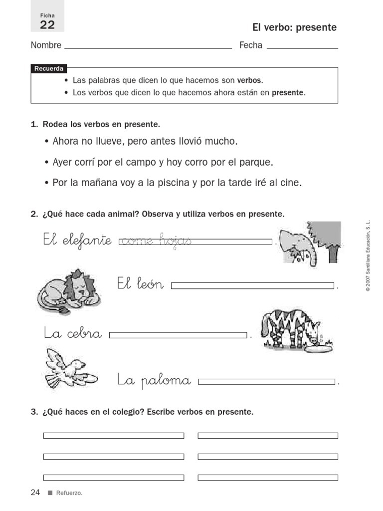 Verbos Presente | PDF | Estudios de idiomas extranjeros