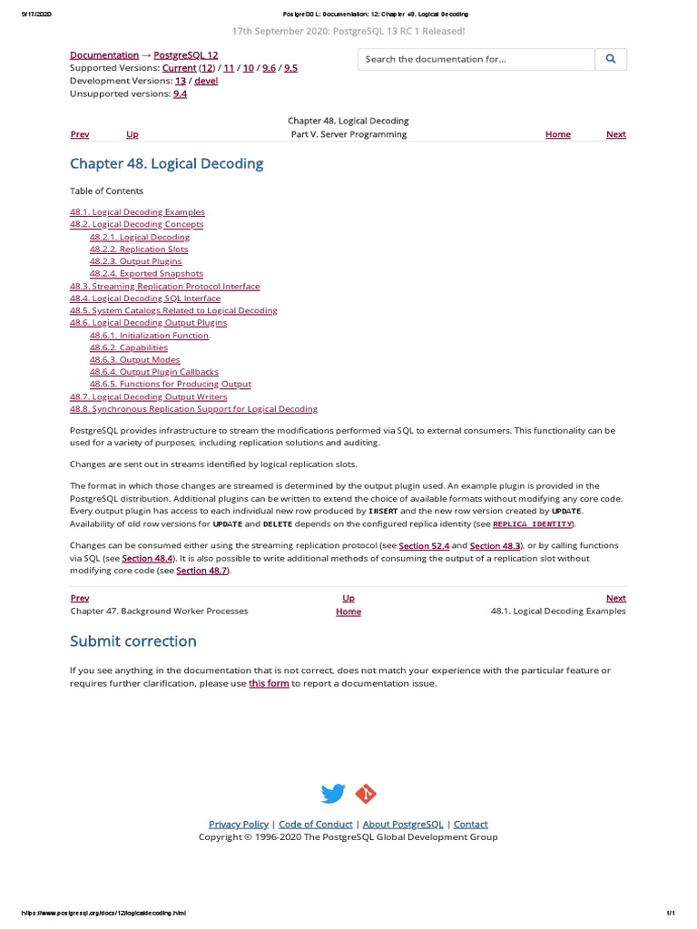 PostgreSQL Logical Decoding PDF | PDF | Postgre Sql | Replication ...