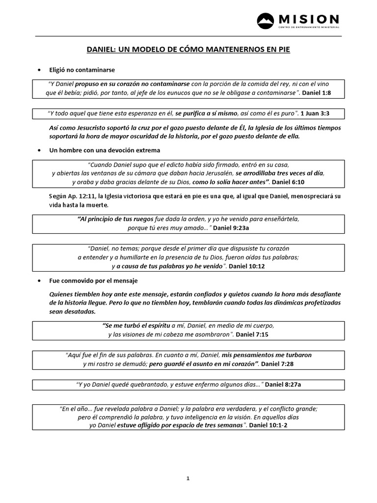 Daniel Modelo de Una Generación en Pie | PDF | Daniel (figura bíblica ...