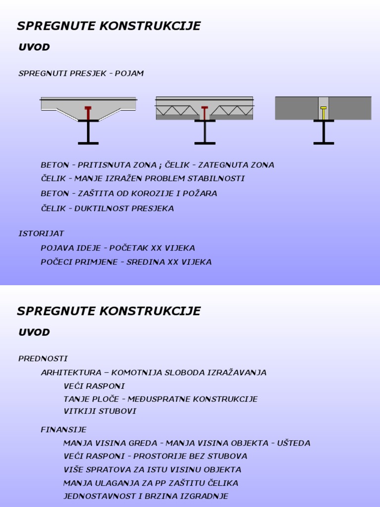 Spregnute Konstrukcije | PDF