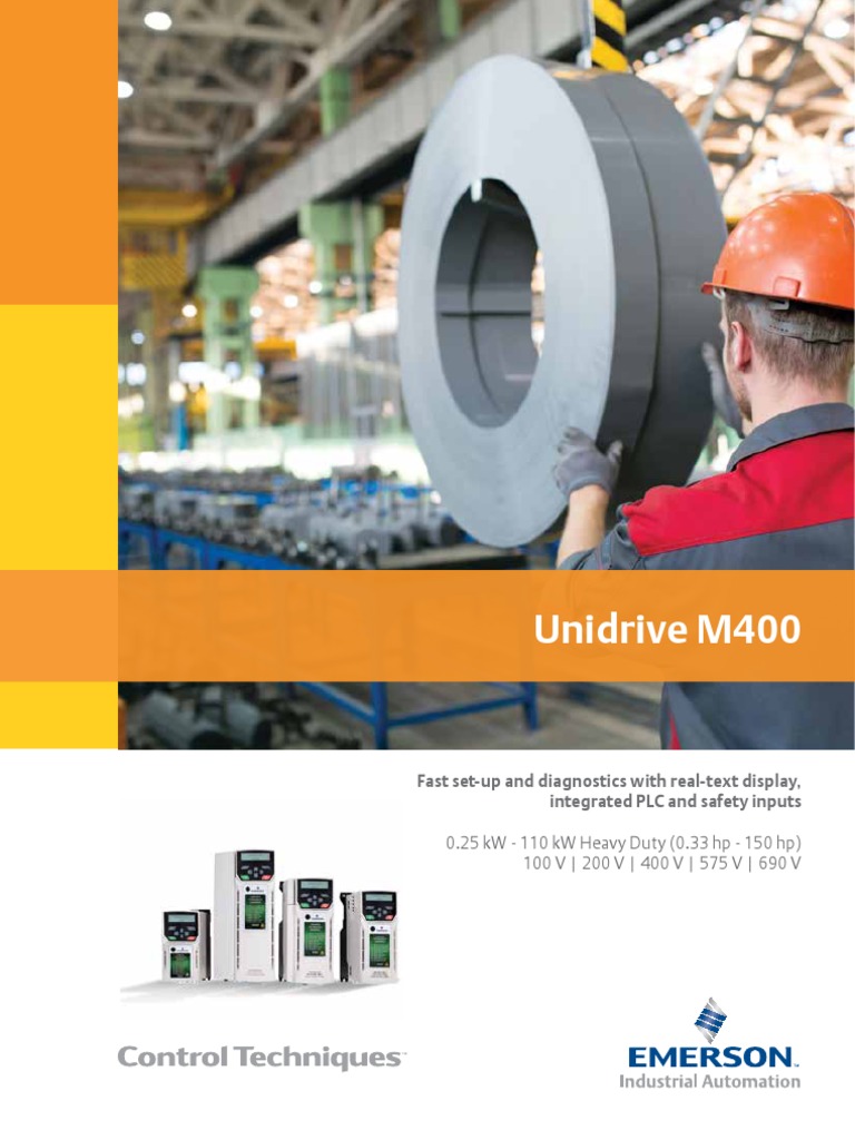 Unidrive M400: Fast Set-Up and Diagnostics With Real-Text Display ...